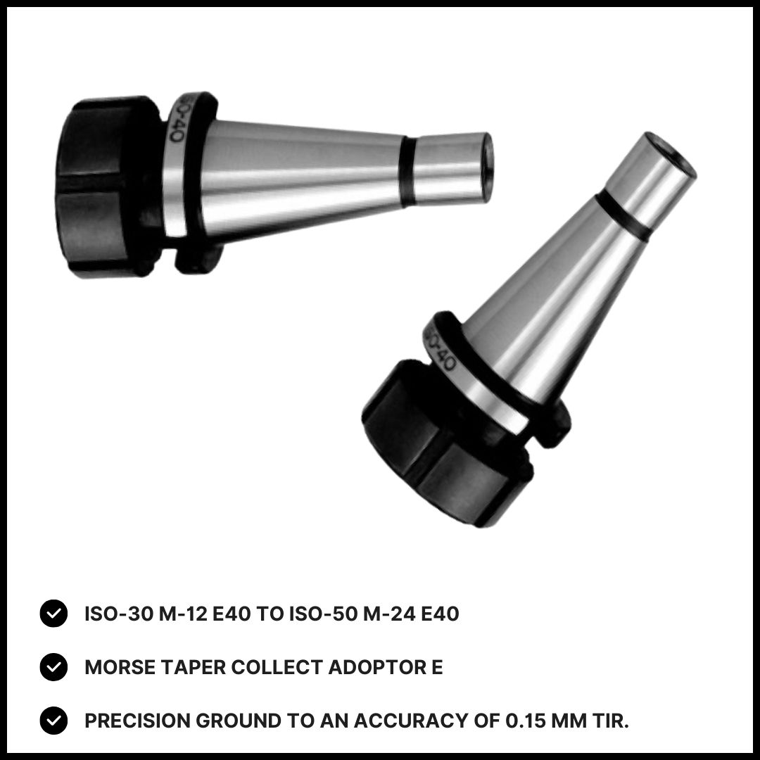 Milling - Collet Adapter For E Type - Banka Machine